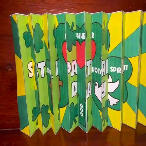 St. Patrick's Day Agamographs Craft Coloring Art Project | Shamrock ...