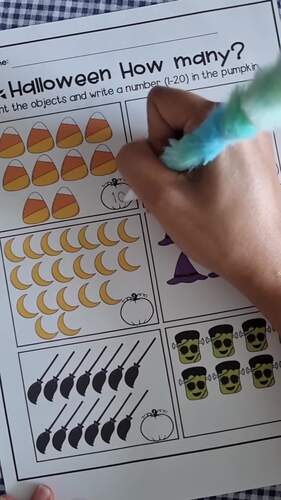 Halloween How Many? Counting Numbers 1-20 : A Spooky Fun Way to ...