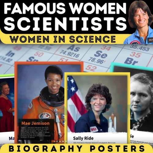 Women Scientists Biography Posters | Women in STEM | Women's History ...