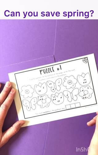 Spring Music Activities - Printable Escape Room Game for April Music ...