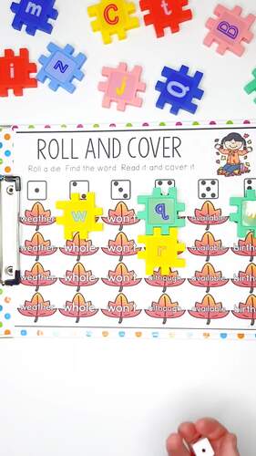 EL Education First Grade Roll and Cover Skills Block Center Game | December