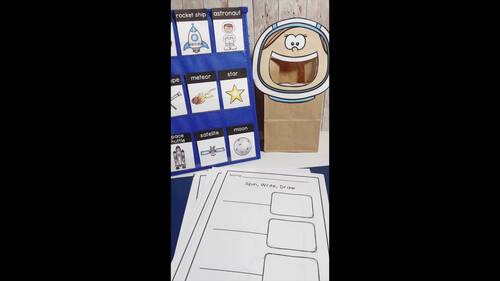 1st Grade Space Writing Center by Teaching Firsties with Mrs Hull