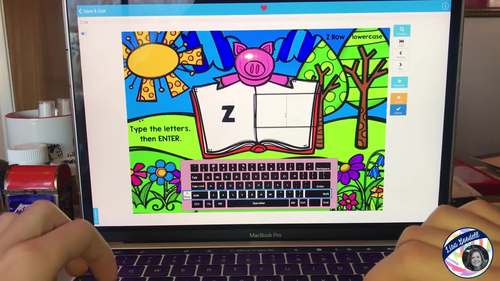 z-row-lowercase-typing-center-internet-no-prep-boomcards-by-lisa