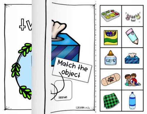 Interactive & Adaptive Book "Things I Need" Pre-K Special ed Speech