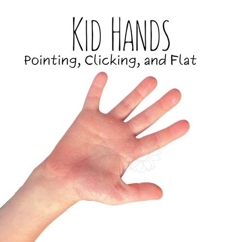 Kid Hands Pointing, Clicking, and Flat | Mockup Movable Supplies for ...