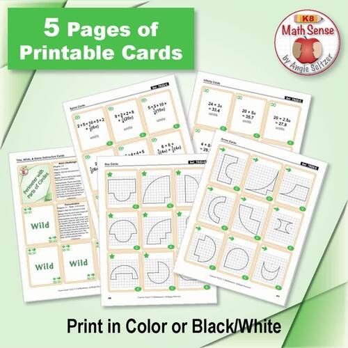 Perimeter with Parts of Circles & Composite Shapes: Math Matching Games ...