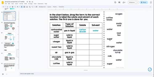 Physical Properties of Matter Interactive Lesson | TPT