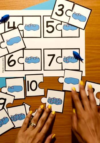 Counting to Ten Activities: Shark Spotting! Counting to Ten Puzzles