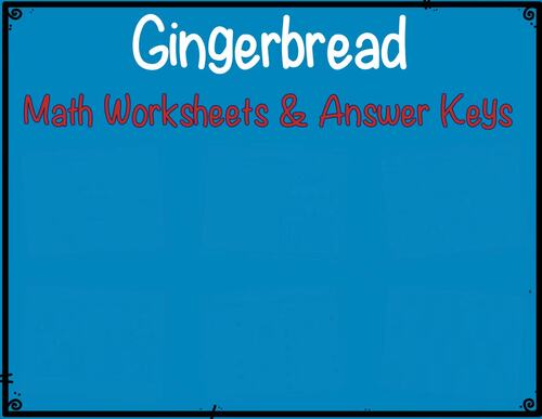 Gingerbread Themed First Grade ELA and Math Worksheets | TPT