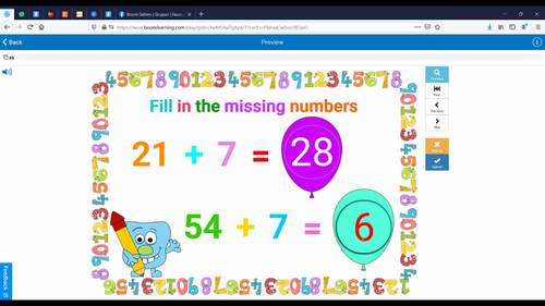 Addition Fluency To 100 Boom Cards Digital Math Task Cards 1st Grade Math