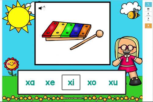 BOOM CARDS- Fonética Letras X and W by mrscortes | TpT