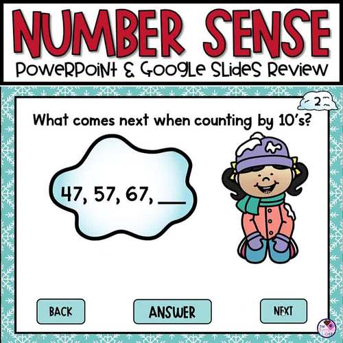 Place Value | Tens and Ones | Winter Math | PowerPoint Game | TpT