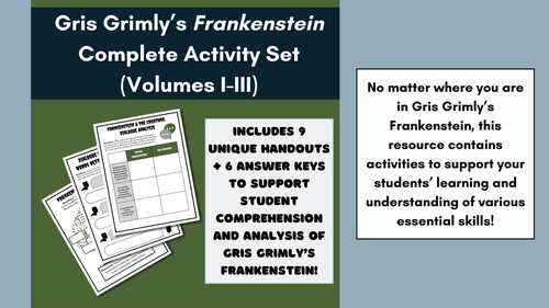 BUNDLE | Gris Grimly's Frankenstein Complete Activity Set (Volumes I-III)