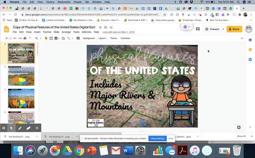 US Rivers, Mountains, & Physical Features Digital Activity for distance ...