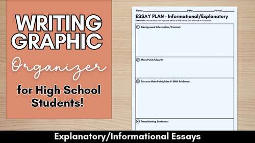 High School Graphic Organizer Informational / Expository Writing ...