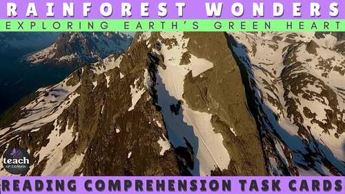Mt Everest: Reading Comprehension Task Cards for Grade 3-4: Passages ...