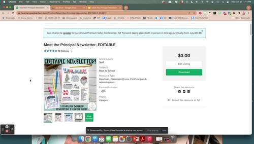 Meet the Principal Newsletter- EDITABLE by Kristi DeRoche | TPT