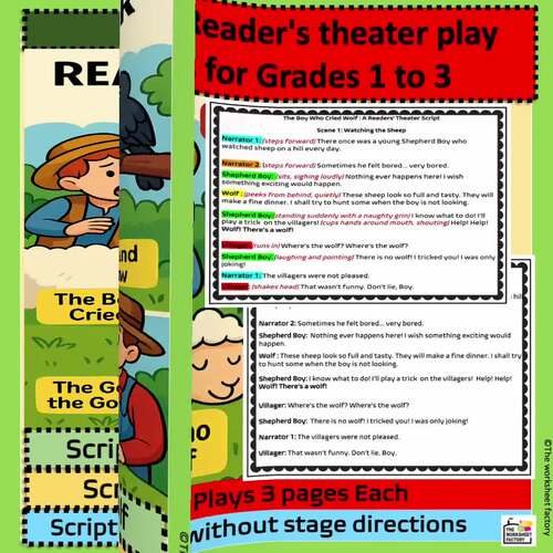 Readers’ Theater Fable Scripts – 3 Short Play Scripts (Grades 1–3) and ...