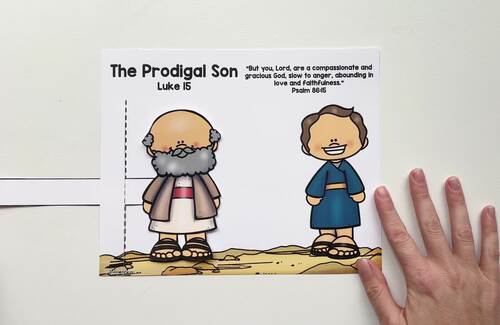 The Parable of the Prodigal Son Bible Craft, Parable Craft, Sunday ...