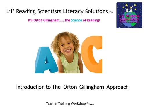 A Free Teacher Workshop #1.1: Orton Gillingham Introduction | TPT