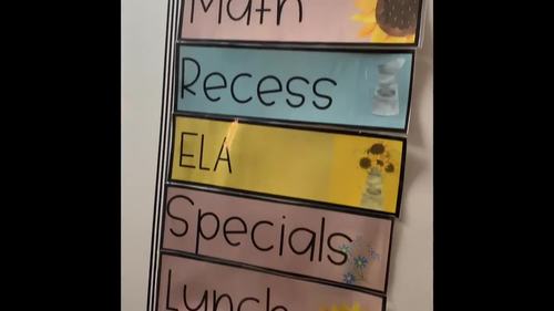 GROWING BUNDLE | Watercolor Sunflower Classroom Decor Set | TpT