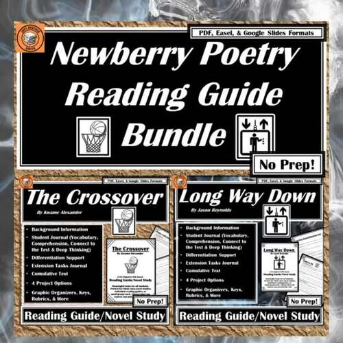 Newberry Poetry Reading Guide Bundle for "Long Way Down" and "The ...