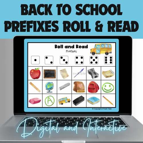 Back to School Roll & Read Multisyllabic Prefix Words & Sentences ...