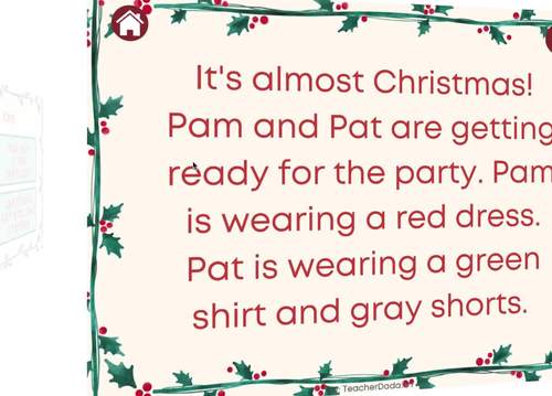 Christmas Story and I-Spy (Boom Cards) by Teacher Dada | TPT