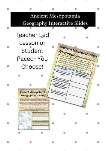 Ancient Mesopotamia- Geography Google Slides (No PREP) GRAPES | TPT