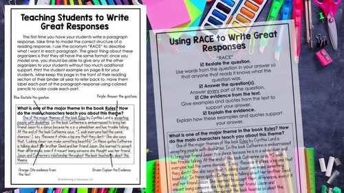 Reading Response Paragraphs: Editable Organizers For Informational ...