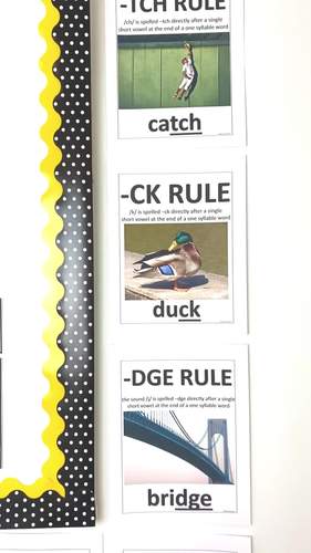 Orton-Gillingham Spelling Rules Posters | Real Images | Science of Reading