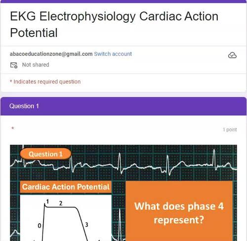 EKG Electrophysiology Cardiac Action Potential by Abaco Education Zone