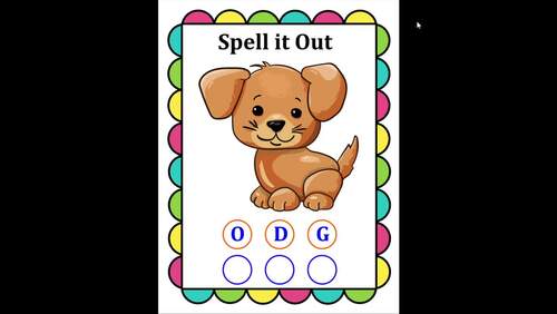 Spelling Word Game. 22 printable animal worksheets for kids to practice ...
