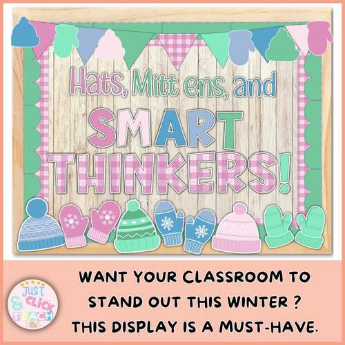 Pastel Winter Bulletin Board Kit Winter classroom decor bulletin board ...