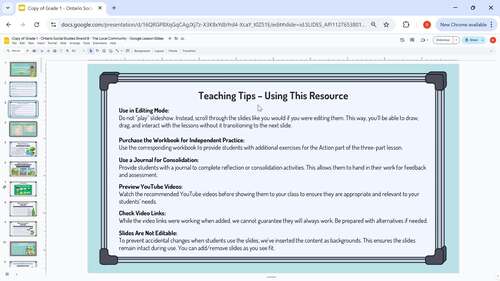 Google Slides Lessons - Ontario Social Studies - Grade 1 - The Local ...