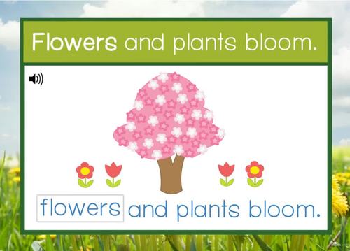 Spring Vocabulary BOOM CARDS - Digital Interactive Task Cards | TPT