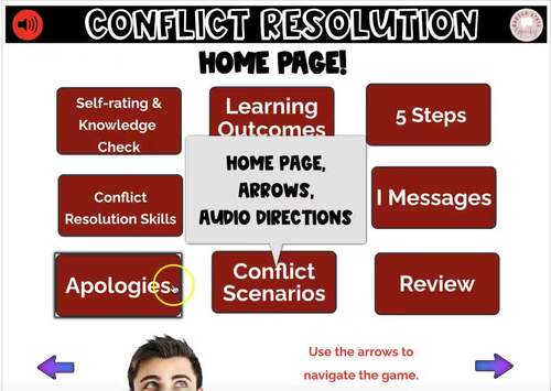 BOOM Conflict Resolution Lesson Middle High School by Badger State Speechy