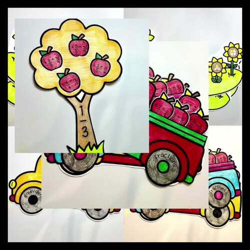 Sunflower Math Craft | Fall Fractions & Equal Parts by Typically Techy