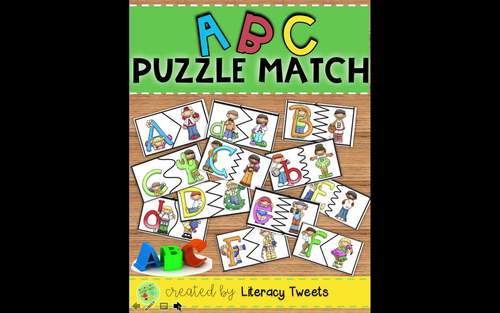 Alphabet Puzzle for Letter Name and Letter Sound by Literacy Tweets