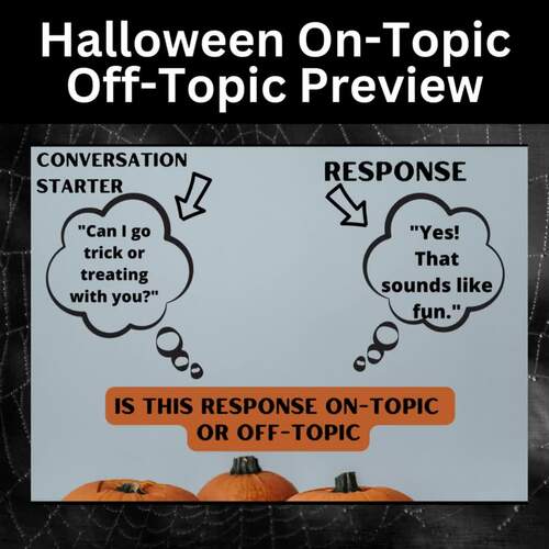 Halloween Pragmatic Language Bundle for Older Students-Digital Slides