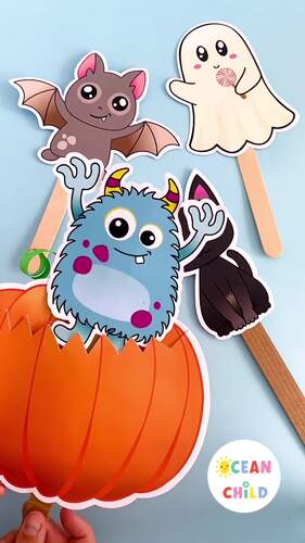 Fall Craft Bundle, Woodland Animal & Halloween Printable Activities ...