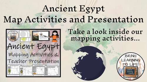 Ancient Egypt Map Activities and Presentation by Creative Primary Literacy