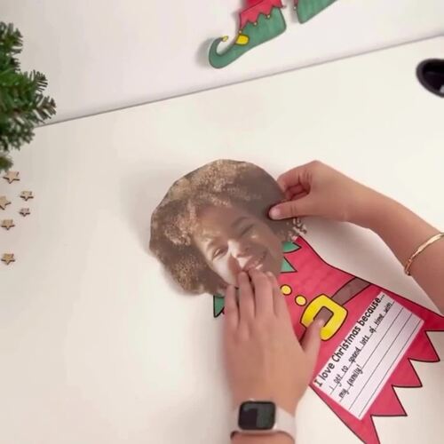 Christmas Elf Craft by Mrs Edgar | TPT