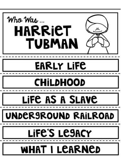 Harriet Tubman Activities | Flip Book | Google Classroom & Print by ...