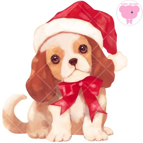 13 Cute Christmas Puppy Watercolor Clipart Set, Holiday Classroom Decor ...