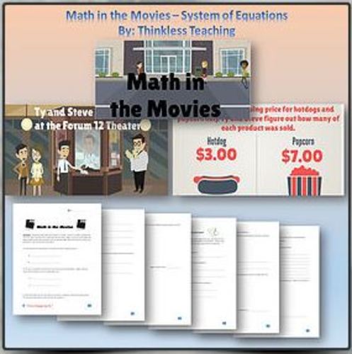 Systems of Equations - Math in the Movies by Thinkless Teaching | TPT