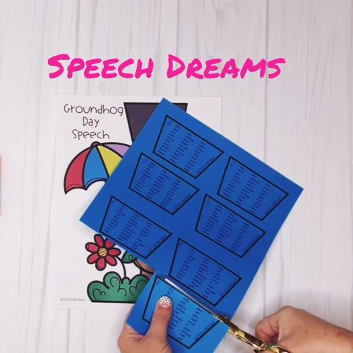 Groundhog Day Speech Therapy Print and Go Activity by Speech Dreams