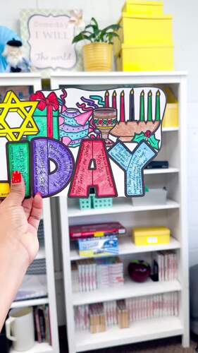 Winter Holidays Bulletin Board Research Project Craftivity, Christmas ...