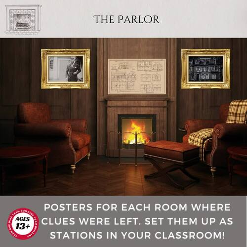 Madgrove Manor, Murder Mystery Printable Escape Room, Team-building ...