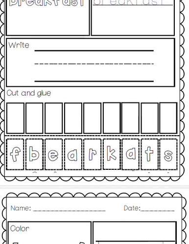 Sight Word Activities 2nd Grade | Trick Words Worksheets | Fundations ...